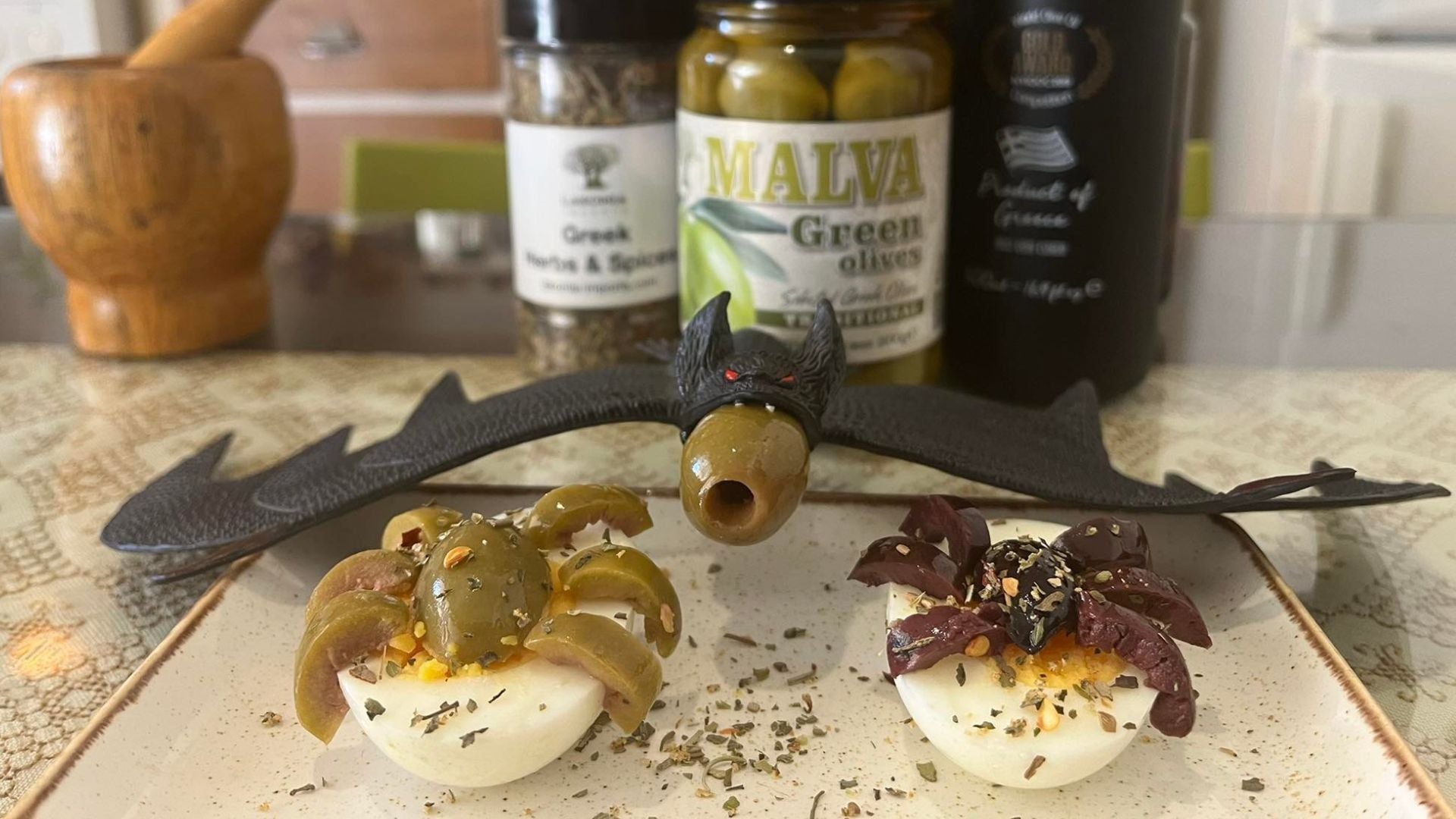 Halloween Olive Spiders Recipe – Lakonia imports