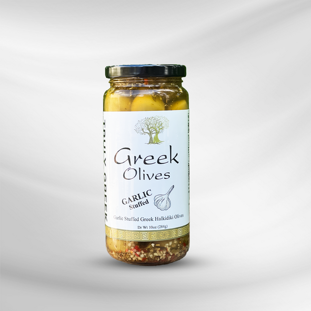TRULY GREEK Garlic Stuffed Olives – Lakonia imports