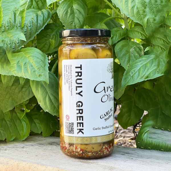 TRULY GREEK Garlic Stuffed Olives – Lakonia imports