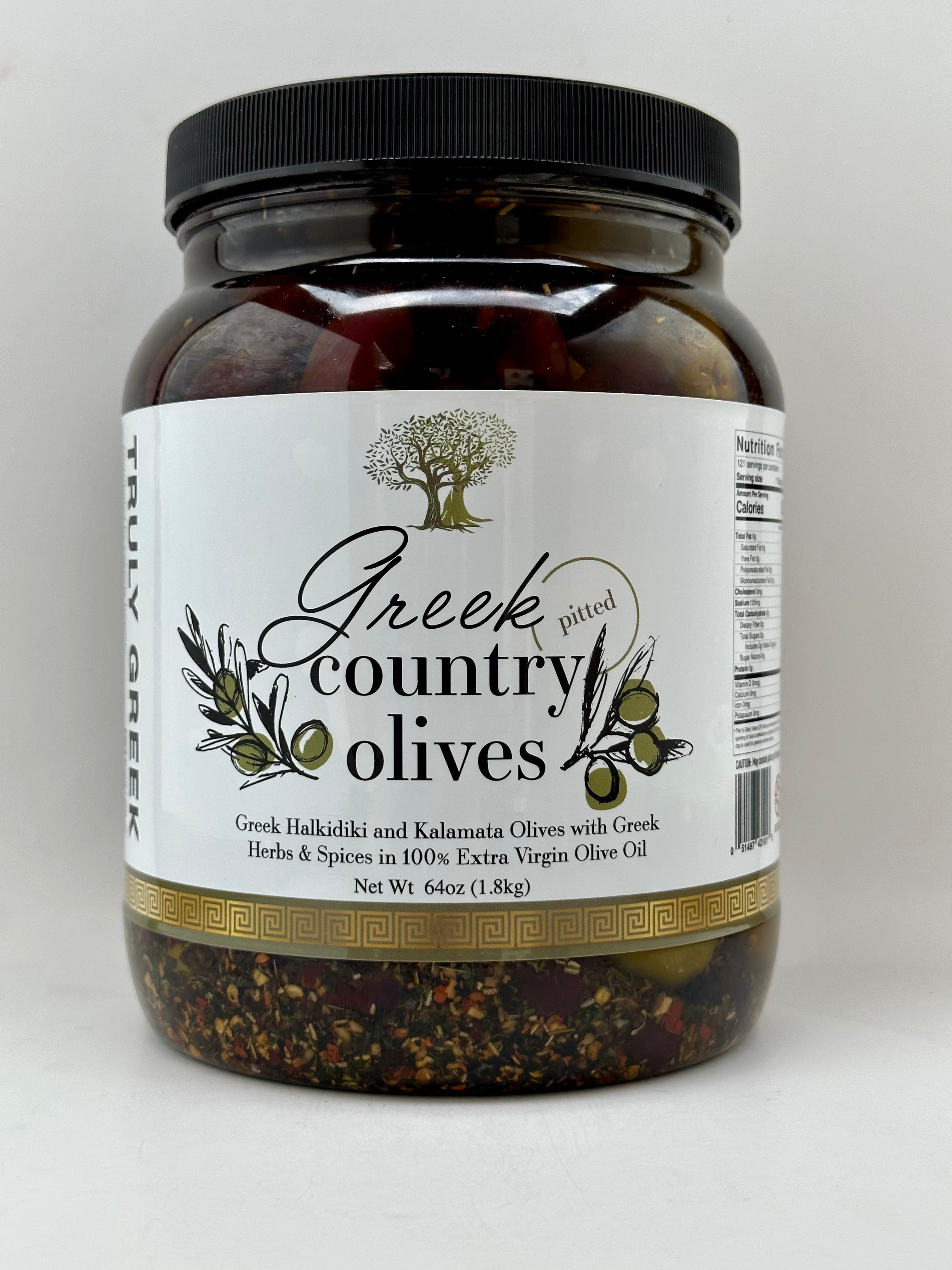 TRULY GREEK Country Olive Mix (64oz) – Lakonia imports